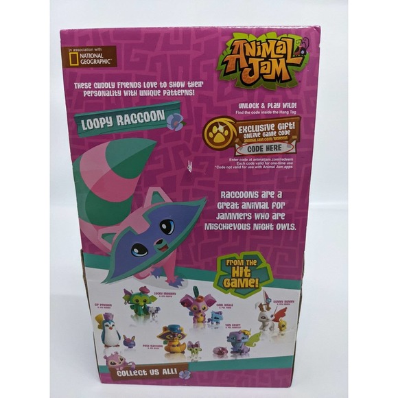 National Geographic | Toys | Animal Jam Loopy Racoon Plush 4 | Poshmark